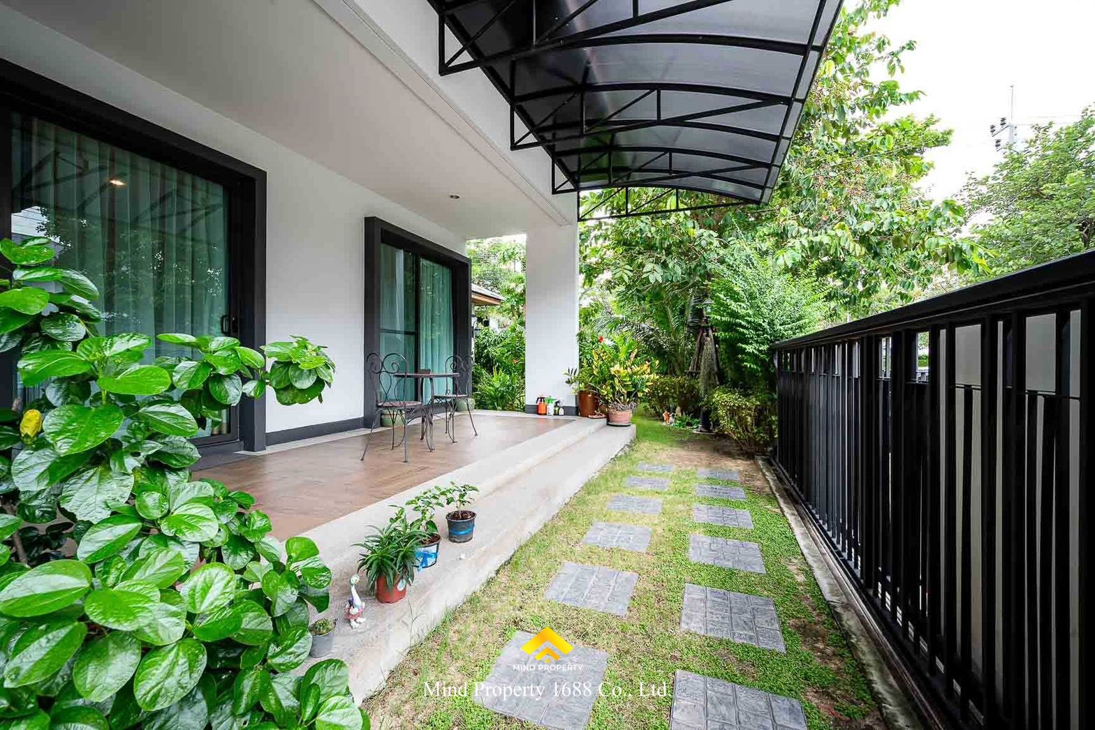 Mind Property | Single corner house, ready to move in, Burasiri Phatthanakan, Sukhumvit 77, 134 ...